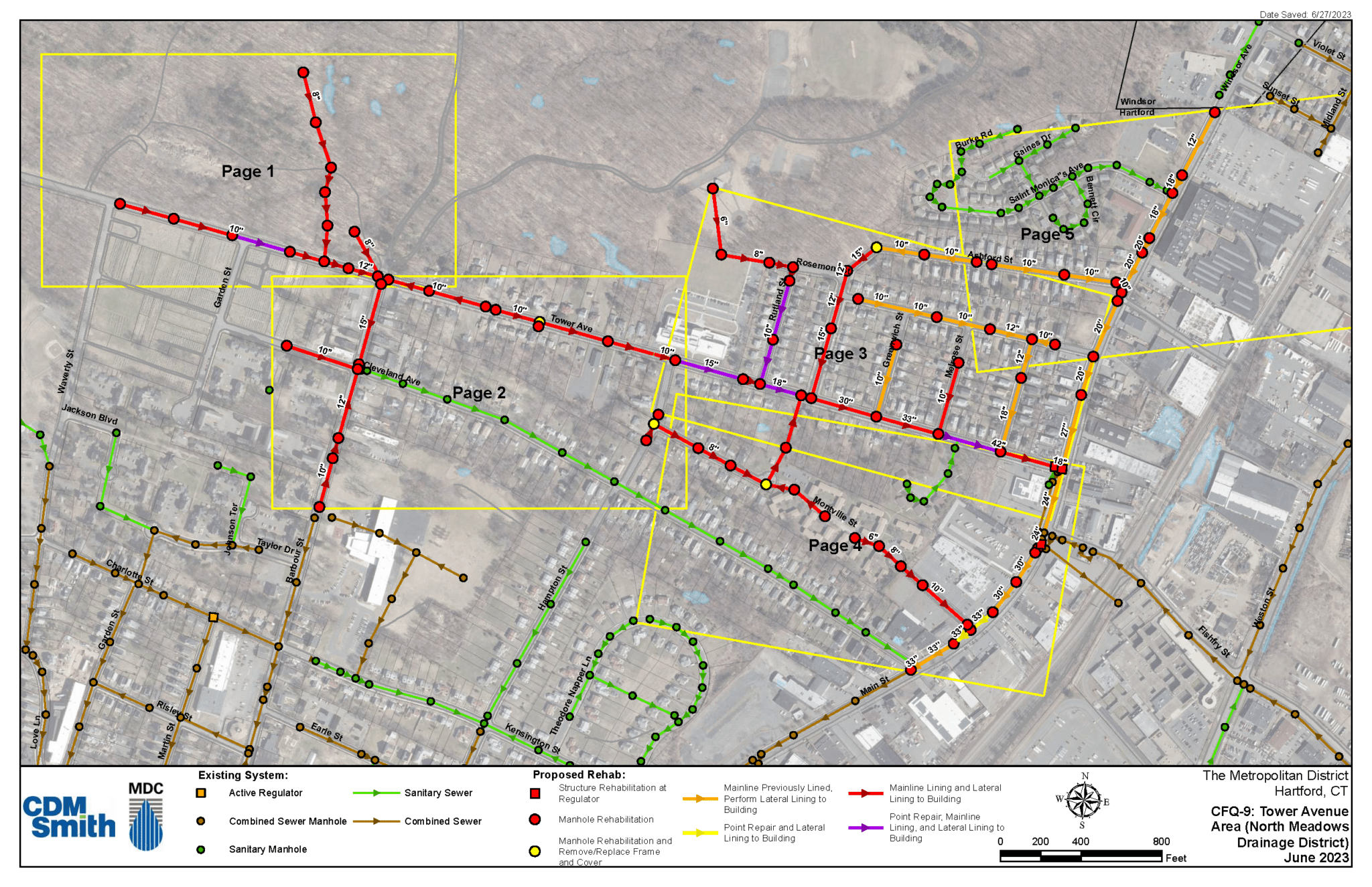 Tower Avenue / North Meadows Sewer & Lateral Rehabilitation | The MDC